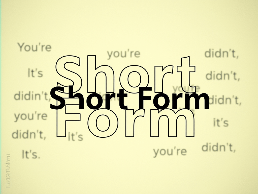 Mastering English Short Forms – SavvyVoX