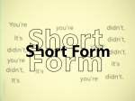 Mastering English Short Forms – SavvyVoX