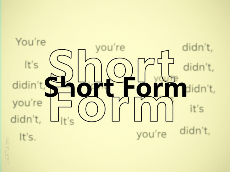 Mastering English Short Forms – SavvyVoX
